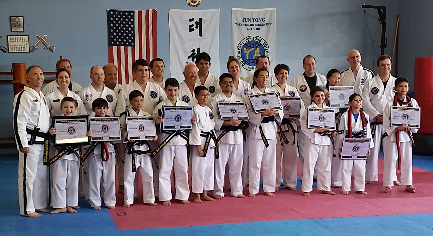 Black Belts promoted : Desert Tae Kwon Do
